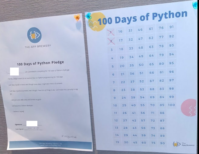 【はじめる】100 Days of Code – The Complete Python Pro Bootcamp for 2021 ...
